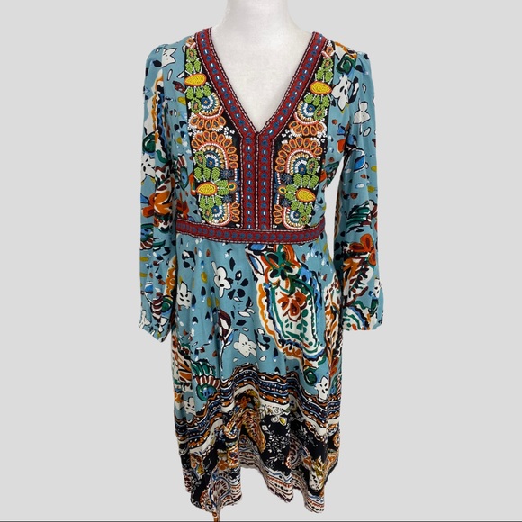 Anthropologie | Dresses | Anthropologie Akemi Kin Multicolor Floral ...